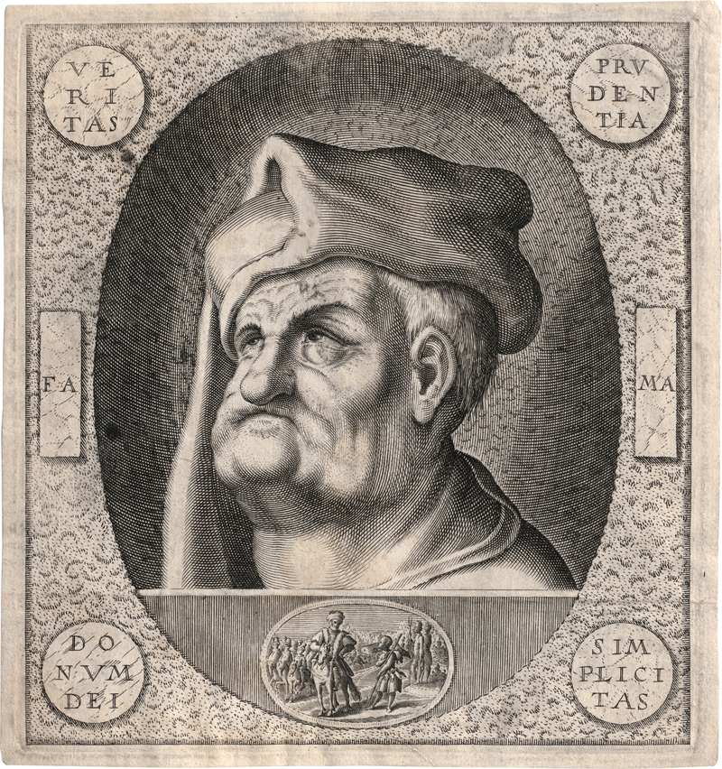 Heyden, Jacob van der – Bildnis des sächsischen Hofnarren Claus Narr